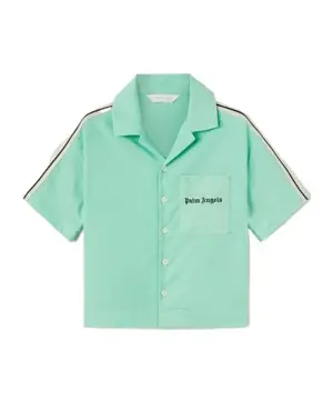 Palm Angels Track Logo-print Shirt - Green