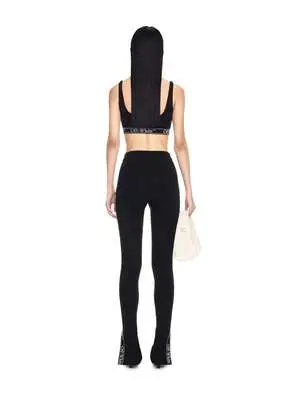 Off-White Logo Band Flared Leggings