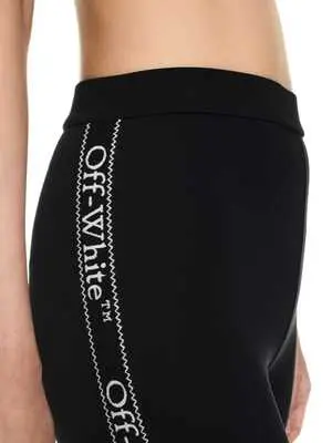Off-White Logo Band Flared Leggings