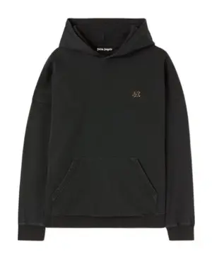 Palm Angels Back Foggy Logo Printed Hoodie