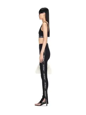 Off-White Straight Hem Cropped Top