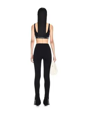 Off-White Straight Hem Cropped Top