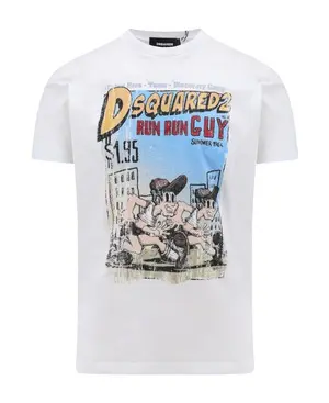 Dsquared2 Graphic Printed Crewneck T-shirt
