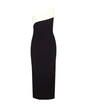 Roland Mouret Strapless Pendant Mid-length Dress