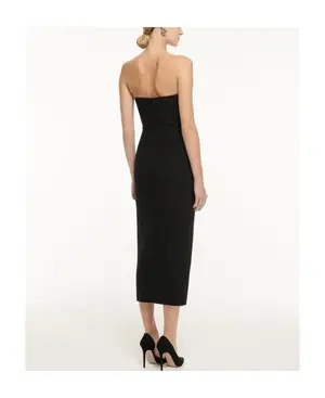 Roland Mouret Strapless Pendant Mid-length Dress