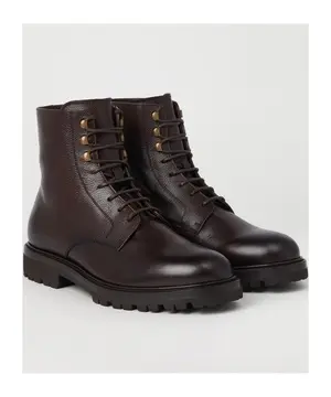 Brunello Cucinelli Leather Ankle Boots