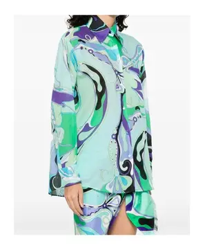 Emilio Pucci Orchid Print Shirt