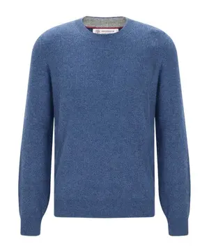 Brunello Cucinelli Long-sleeved Sweater - Blue