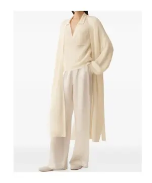 Fabiana Filippi Long Cardigan With Tie Waist