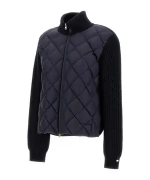 Herno Quilted Panelled Cardigan