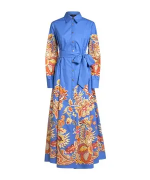 Etro Printed Poplin Shirt Dress - Blue