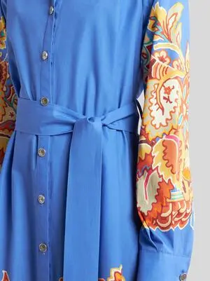 Etro Printed Poplin Shirt Dress