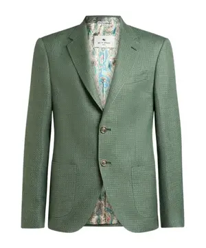 Etro Single-breasted Jacket - Green
