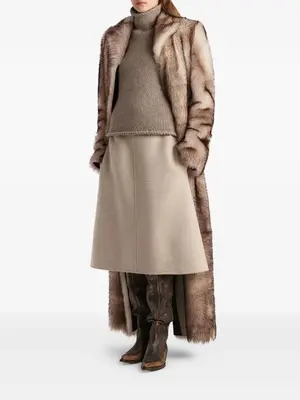 Khaite Renta Cashmere A-line Skirt