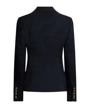 Etro Single-breasted Wool Jacquard Jacket