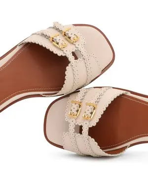 Zimmermann Goldie Flat Sandals