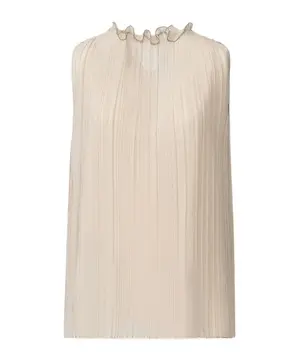 Fabiana Filippi Pleated Vest - Beige