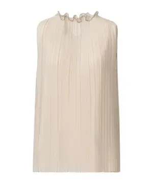 Fabiana Filippi Pleated Vest - Beige