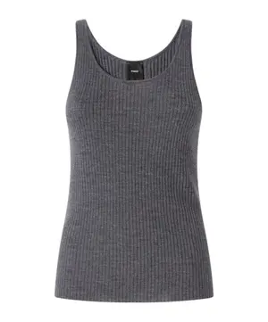 Pinko Ribbed-knit Logo Patch Tank Top