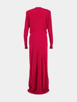 Stella McCartney Draped Long-sleeve Gown