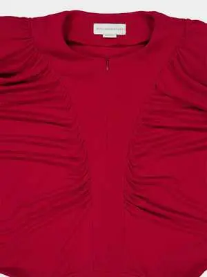 Stella McCartney Draped Long-sleeve Gown