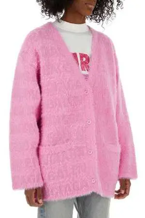 Balenciaga V-neck Oversized Knit Cardigan