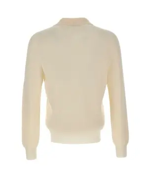 GRAN SASSO Long-sleeve Knitted Polo Shirt