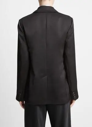 Vince Single-breasted Satin Blazer