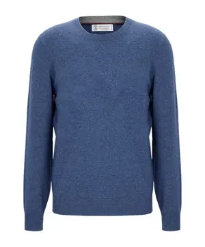 Brunello Cucinelli Long-sleeved Sweater - Blue