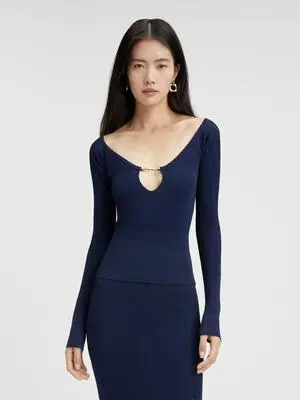 Jacquemus Pralu Ribbed Top