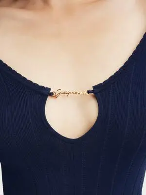 Jacquemus Pralu Ribbed Top