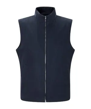 Herno High-necked Sleeveless Vest - Black