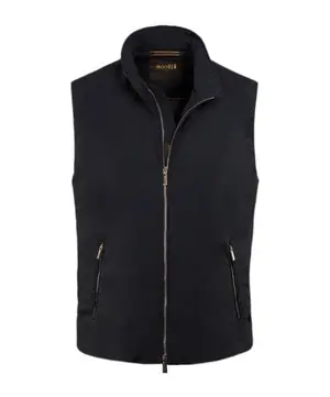 MOORER Sleeveless Vest - Black