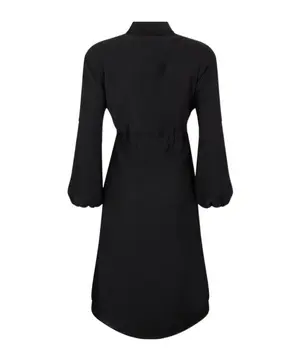 Herno Long Sleeve Collared Dress With Tie Detail