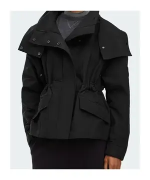 Canada Goose Olivine Cotton Jacket With Removable Hood - Black