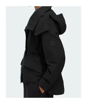 Canada Goose Olivine Cotton Jacket With Removable Hood - Black
