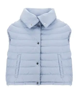 Herno Resort Vest In Lightweight Matt Nylon - Light Blue