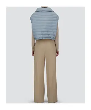 Herno Resort Vest In Lightweight Matt Nylon