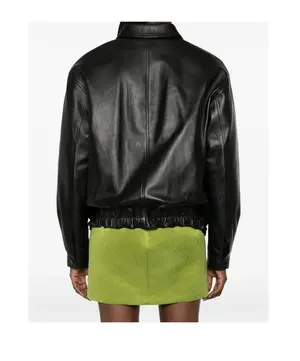 Prada Nappa Leather Zip-up Jacket