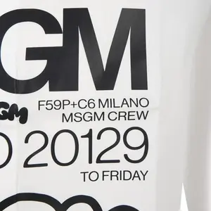 MSGM Logo-print Poplin Shirt