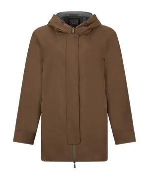 Herno Zip-up Hooded Coat - Green