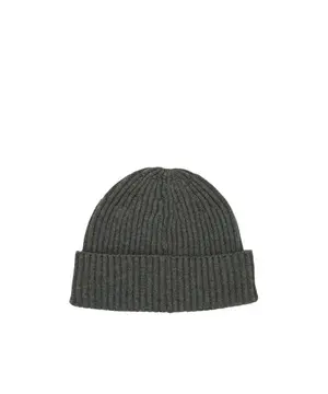 Brunello Cucinelli Ribbed Hat - Black