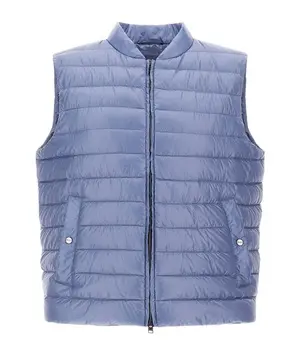 Herno High-necked Vest - Blue