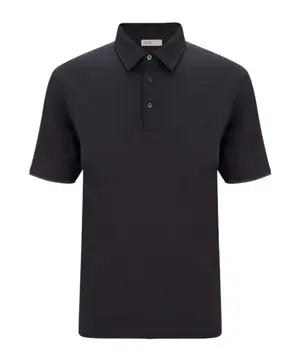 Herno Short-sleeved Polo Shirt - Black