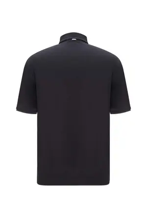Herno Short-sleeved Polo Shirt - Black