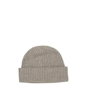 Brunello Cucinelli Ribbed Hat - Gray