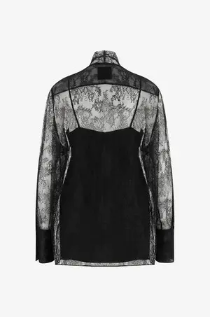 Givenchy Lace Blouse With Lavalliere Detail