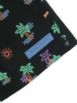 Palm Angels Neon Palms Swim Shorts