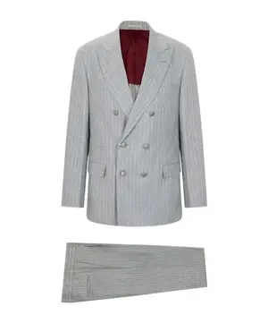 Brunello Cucinelli Long-sleeve Suit Set - Gray