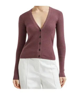 Brunello Cucinelli V-neck Cardigan - Red